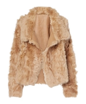 YVES SALOMON Shearling Jacket - Nude