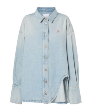 Attico Asymmetric Denim Shirt