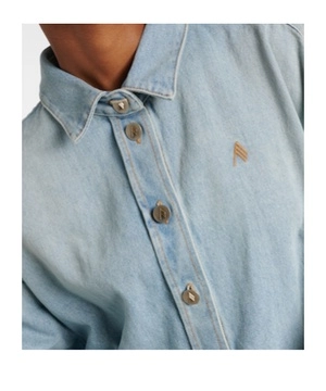 Attico Asymmetric Denim Shirt