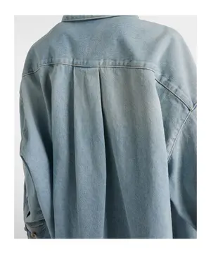 Attico Asymmetric Denim Shirt