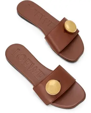Loewe Pebble Slide In Soft Calfskin