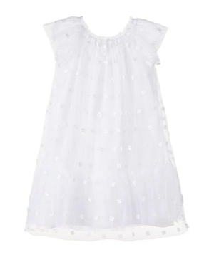 Bonpoint Lisabeth Embroidered Tulle Dress - White