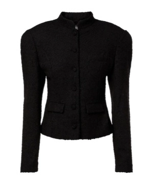 Magda Butrym Bouclé Jacket - Black