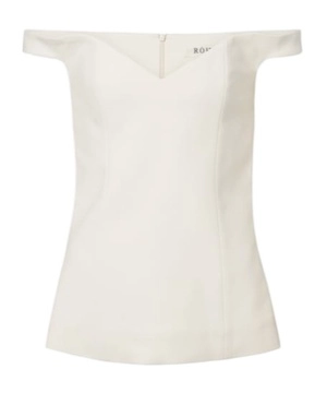 RÓHE Off-shoulder Top - White