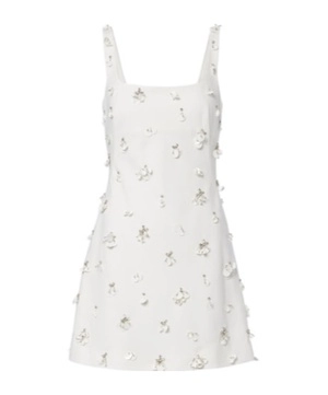 Simkhai Ziva Embellished Crepe Mini Dress