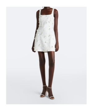 Simkhai Ziva Embellished Crepe Mini Dress