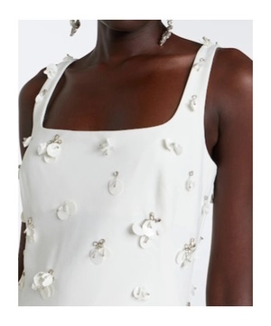 Simkhai Ziva Embellished Crepe Mini Dress