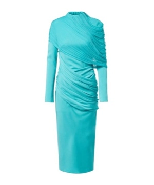 Christopher Esber Veil Draped Caped Midi Dress - Green