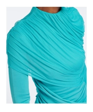 Christopher Esber Veil Draped Caped Midi Dress