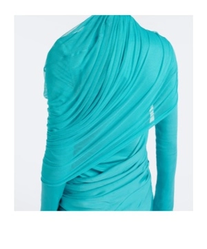 Christopher Esber Veil Draped Caped Midi Dress