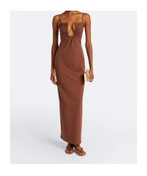 Christopher Esber Arced Ruched Maxi Dress