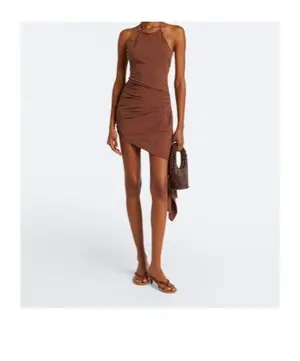 Christopher Esber Embellished Halterneck Jersey Minidress