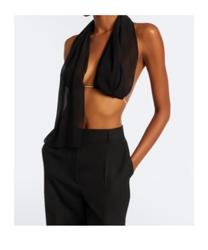 Christopher Esber Silk Scarf Bra Top