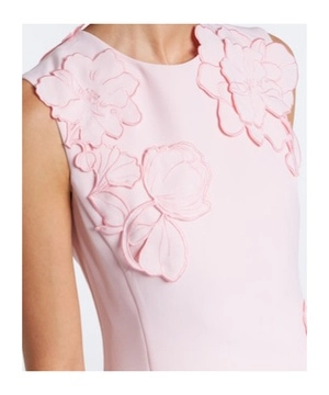 LEO Floral-appliqué Minidress