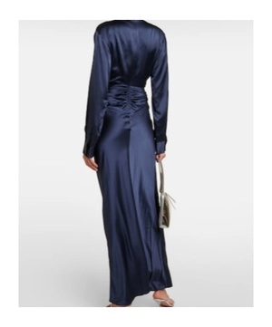 Christopher Esber Triquetra Twist Silk Maxi Dress
