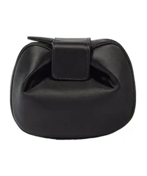 Gabriela Hearst Soft Demi Satin Clutch - Black