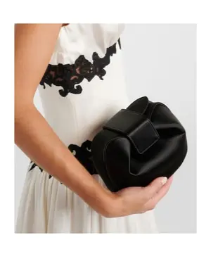 Gabriela Hearst Soft Demi Satin Clutch