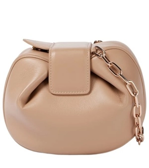 Gabriela Hearst Soft Demi Leather Clutch - Nude