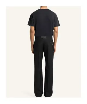 COURREGES Logo-print Stonewashed T-shirt - Black