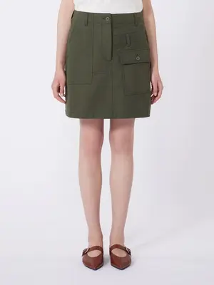 Max Mara Water-repellent Canvas Mini Skirt