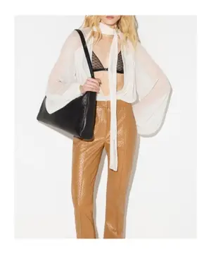 Elisabetta Franchi Bodysuit In Crepon Fabric With Sash