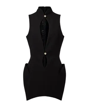 MUGLER Openwork Mini Dress