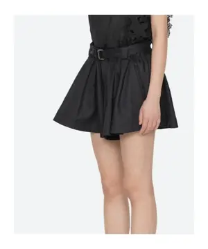 Sea Angelina Belted Shorts - Black
