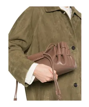 Hereu Drawstring Tote Bag - Brown