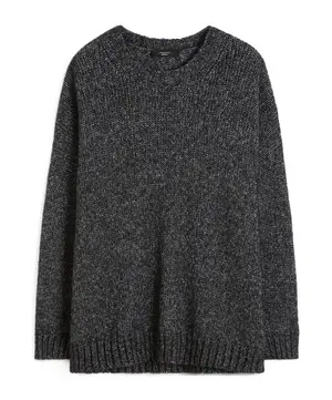 Max Mara Wkdfuretto Oversized Knitted Jumper - Dark Gray