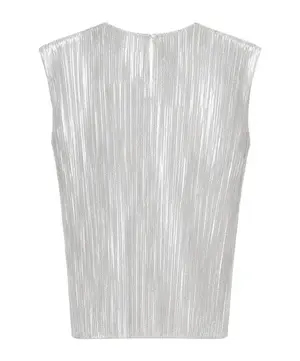 FORTE_FORTE Pleated Knitted Cover-up - Gray