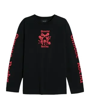 Simone Rocha Crew-neck T-shirt - Black