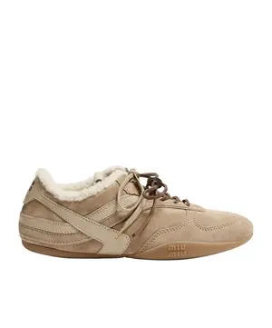 Miu Miu Printed Casual Shoes - Beige