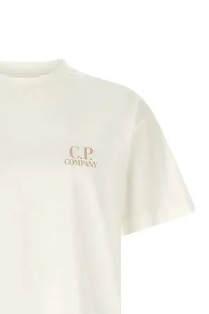 C.P. COMPANY Logo Crew Neck T-shirt - White