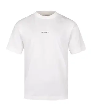 C.P. COMPANY Logo Crew Neck T-shirt - White
