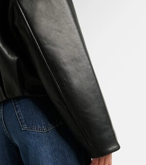 ROTATE BY BIRGER CHRISTENSEN Bonded Leather Blouson Jacket