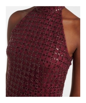 ROTATE BY BIRGER CHRISTENSEN Beaded Maxi Dress