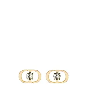 Dior Petit Cd Jolie Stud Earrings - Yellow