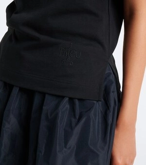 PATOU Puff Sleeve Cotton Jersey T-shirt