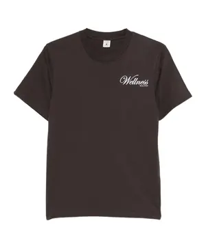 SPORTY  RICH Short-sleeved T-shirt - Dark Brown