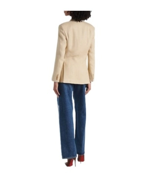 Ralph Lauren Silk And Linen-blend Blazer