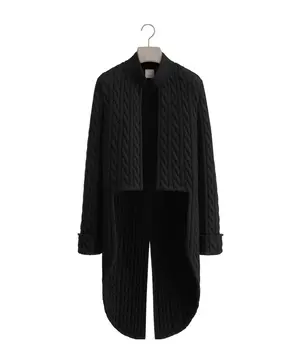 Dior Cable Knit Cardigan - Black