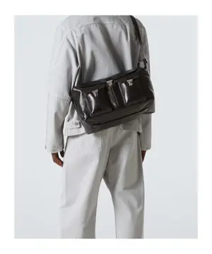 LEMAIRE Week-end Gear Leather Shoulder Bag