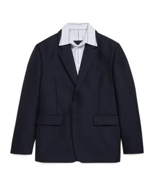Balenciaga Hybrid Shirt Jacket - Dark Navy
