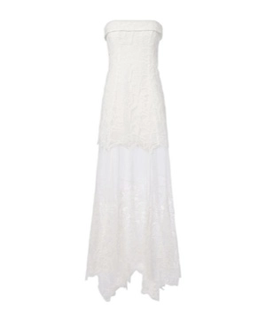 Simkhai Rennis Organza Bustier Gown - White