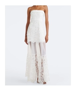 Simkhai Rennis Organza Bustier Gown