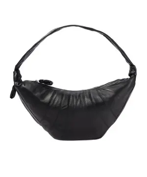 LEMAIRE Croissant Large Shoulder Bag - Black