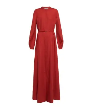 Gabriela Hearst Extra Long Dress - Red