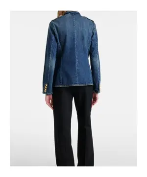 NILI LOTAN Button-down Denim Jacket