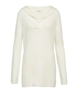 Gabriela Hearst Knitted Hoodie - White