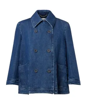 Altuzarra Double-breasted Denim Jacket - Blue